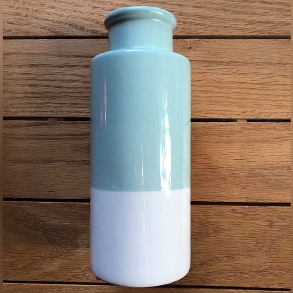 Accents | Dusty Blue Green And Light Grey Cylinder Shaped Decorative ...